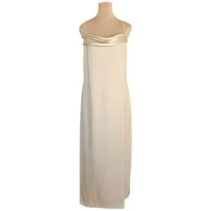 Frank Lyman Design | Dresses | Frank Lyman Design Cream Satintrim Maxi ...